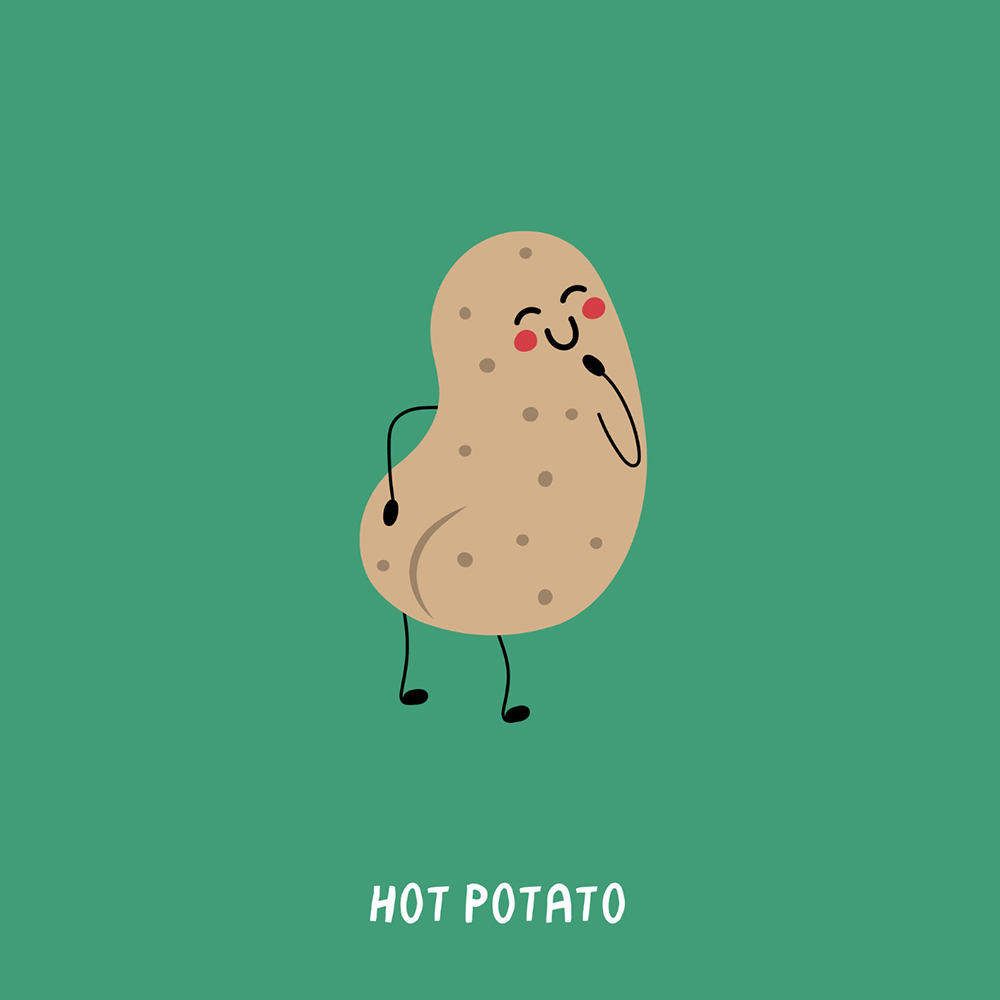 Hot Potato Valentines Card | The Marmalade Cat