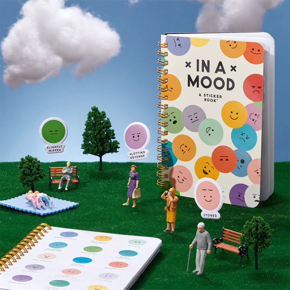 In a Mood Sticker Book by Brass Monkey | Utility Gift UK