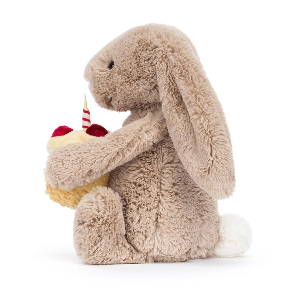 Buy the Bashful Beige Bunny 'Birthday' | Jellycat Official Stockist UK