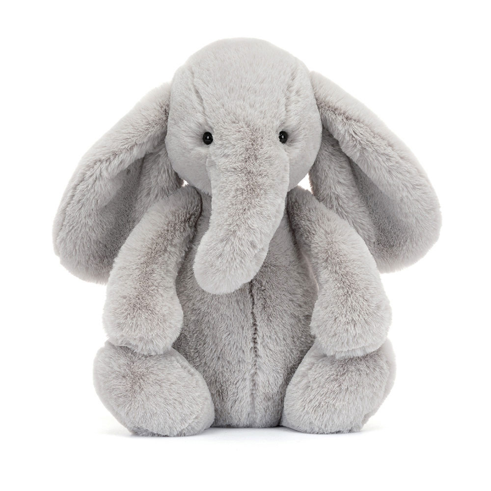 Buy the Medium Bashful Luxe Elephant Thuddeus | Jellycat Official