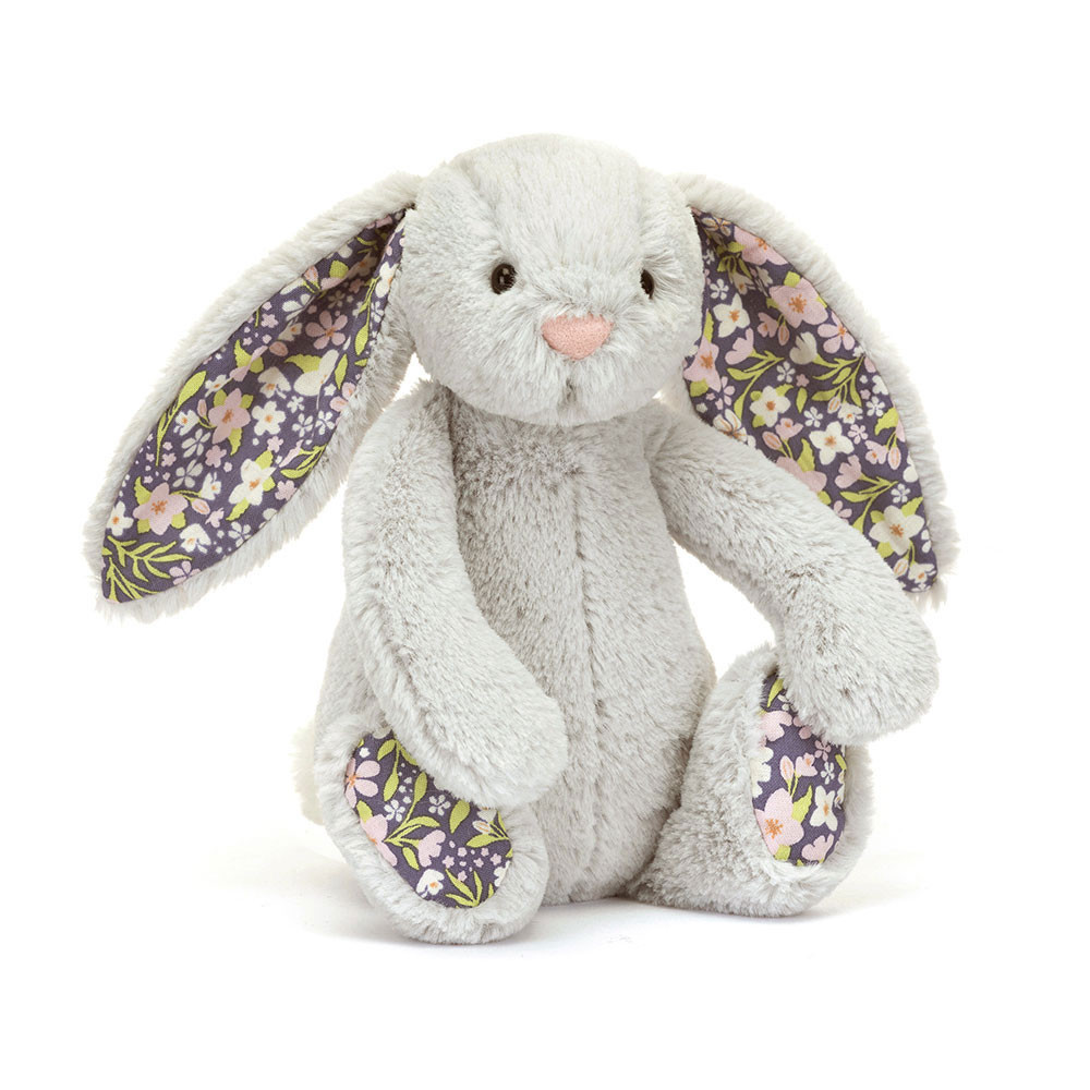 Jellycat Blossom Silver Bunny 'Bloom' Little | Utility Gift UK