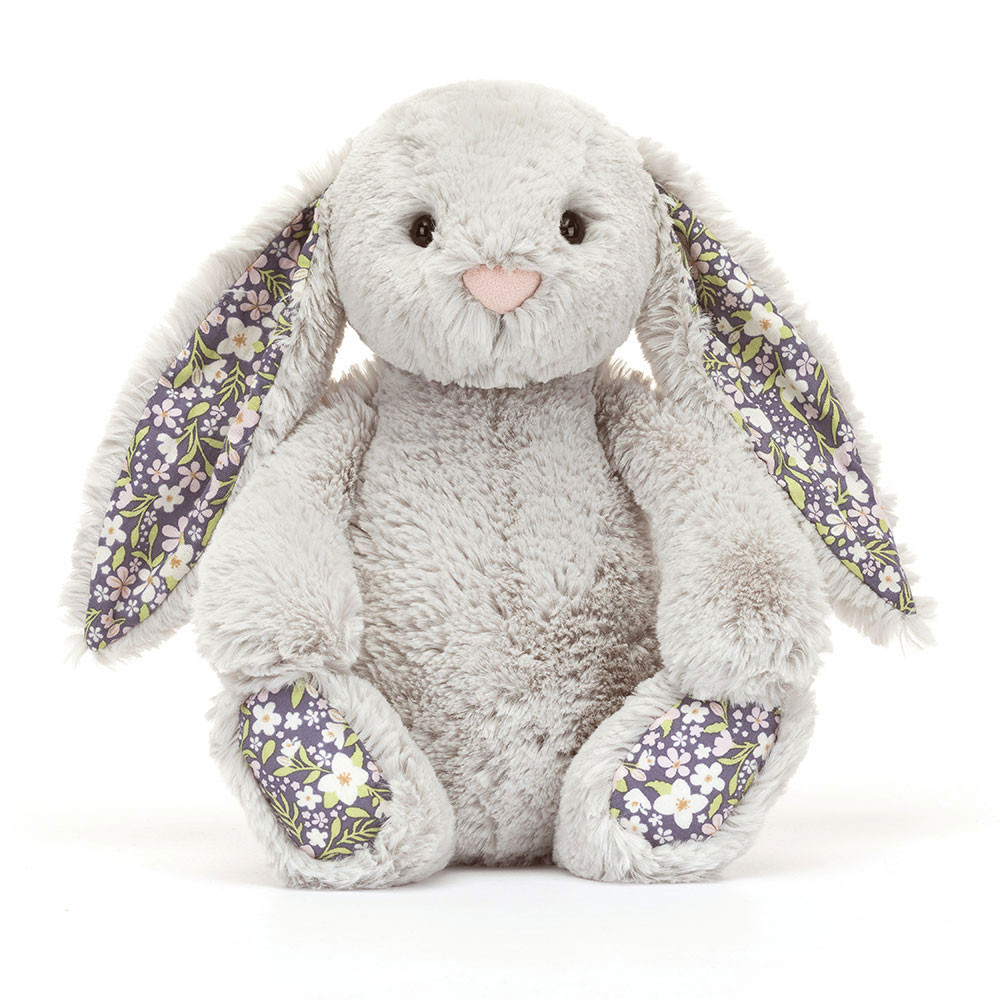 Jellycat Blossom Silver Bunny 'Bloom' Medium | Utility Gift UK
