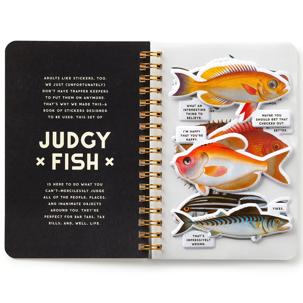 Judgy Fish Sticker Book by Brass Monkey | Utility Gift UK