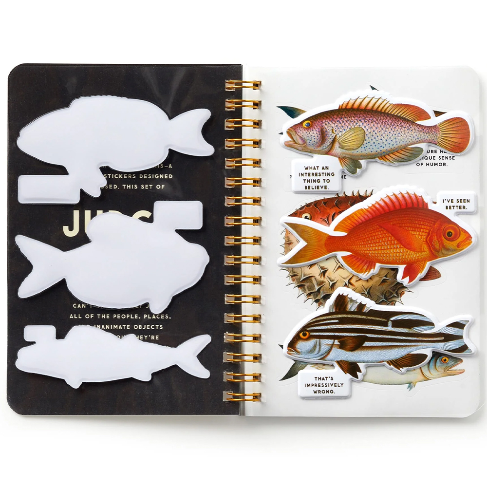 Judgy Fish Sticker Book by Brass Monkey | Utility Gift UK