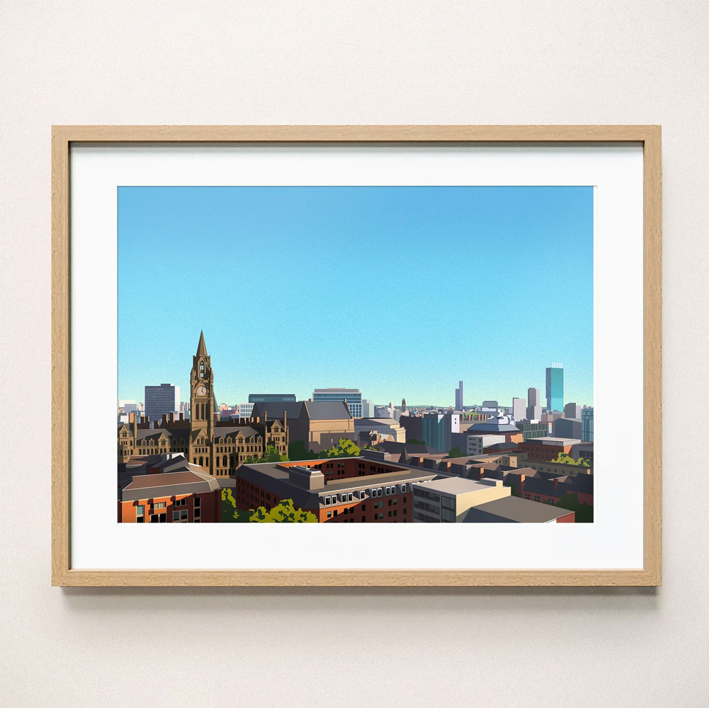 Kieran Gabriel, Manchester A3 Print | Utility Gift UK