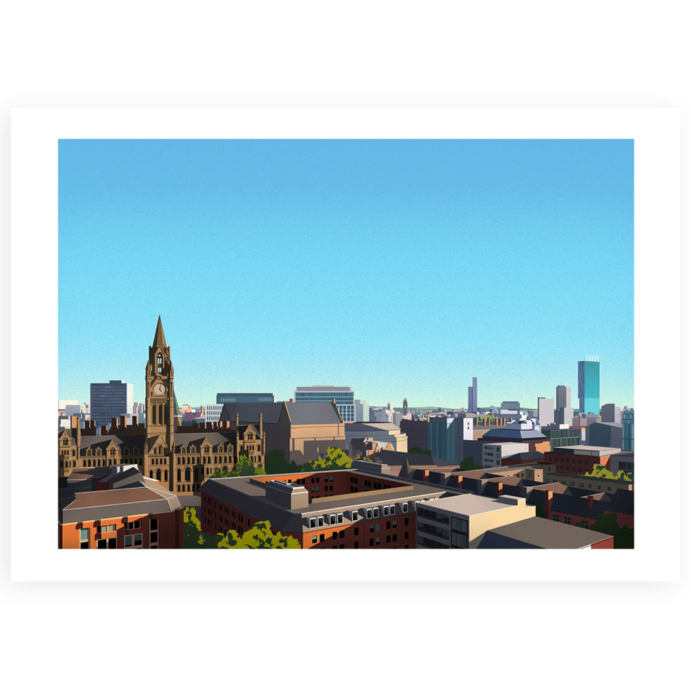 Kieran Gabriel, Manchester A3 Print | Utility Gift UK