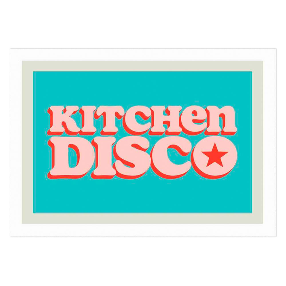 East End Prints Kitchen Disco A3 Print | Utility Gift UK