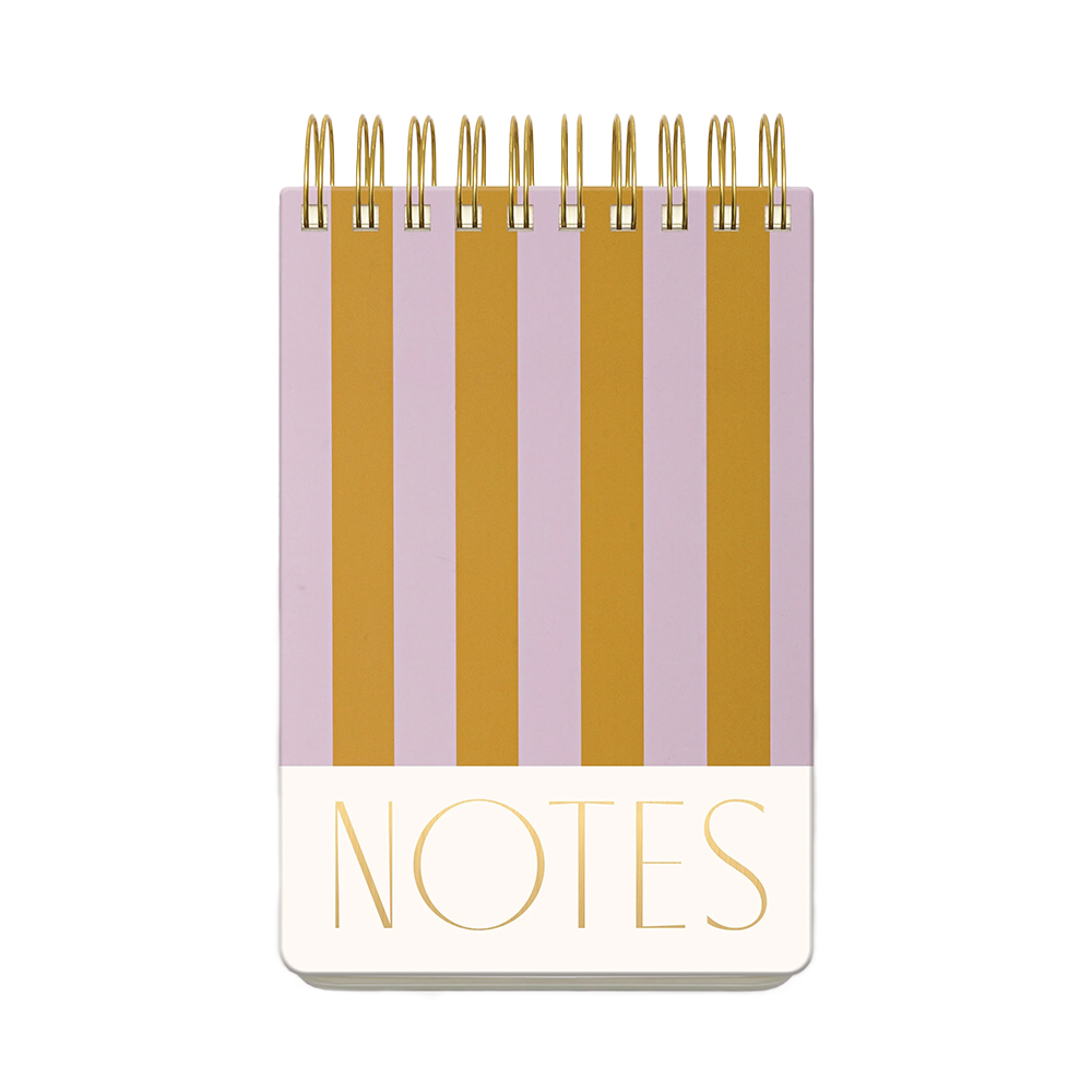 Large Twin Wire Notepad - Stripes | DesignWorks Ink