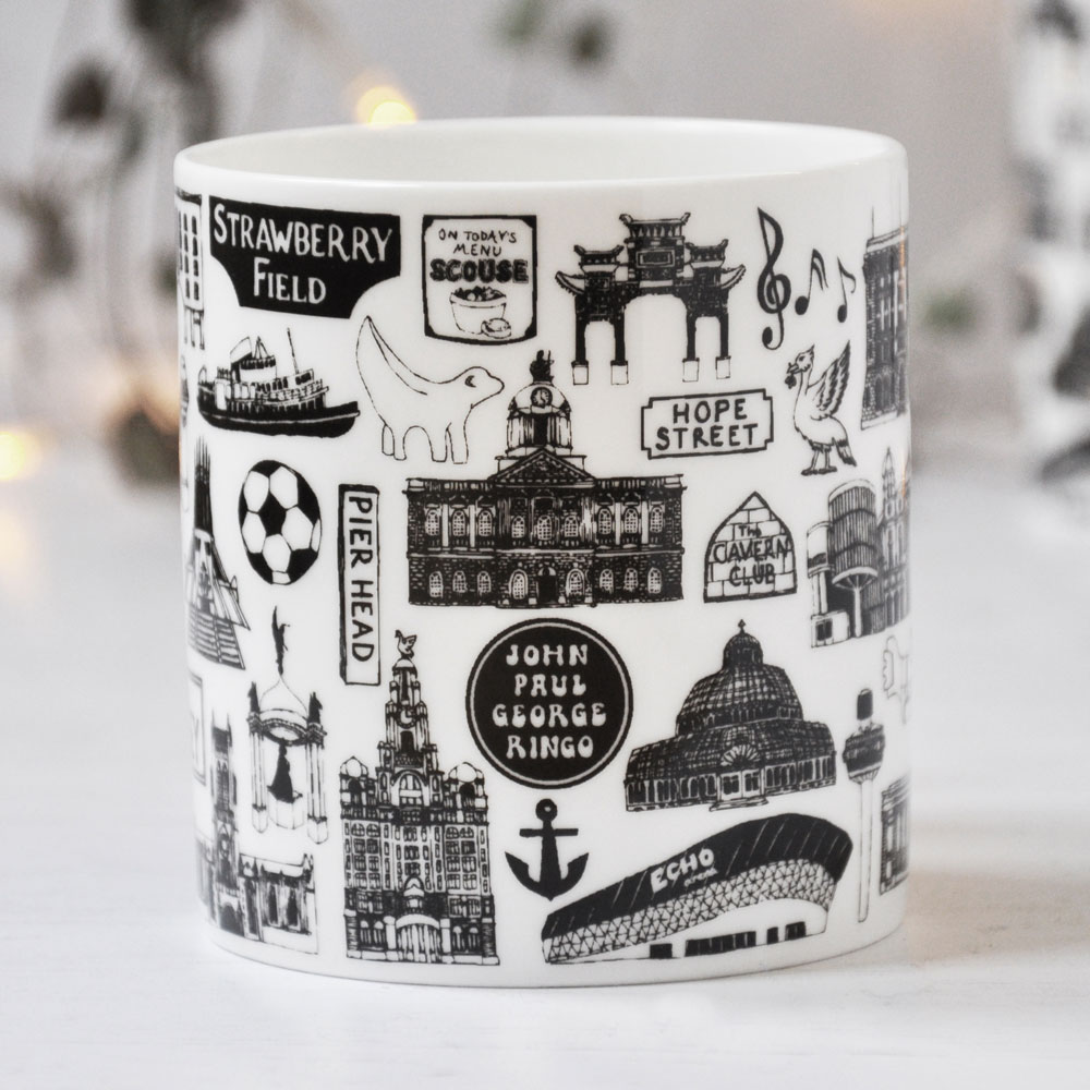 Liverpool Landmarks Mug, Buy Online Today | Utility Design UK