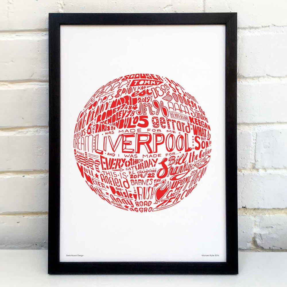 Liverpool Football A3 Print | Utility Gift UK