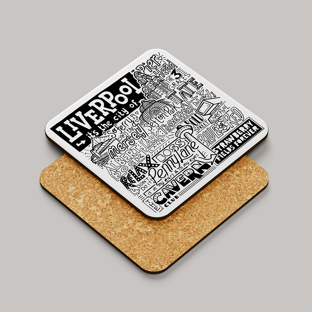 Buy the Liverpool Landmarks Coaster by Sketch Book Design