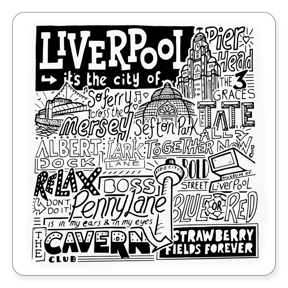 Buy the Liverpool Landmarks Coaster by Sketch Book Design