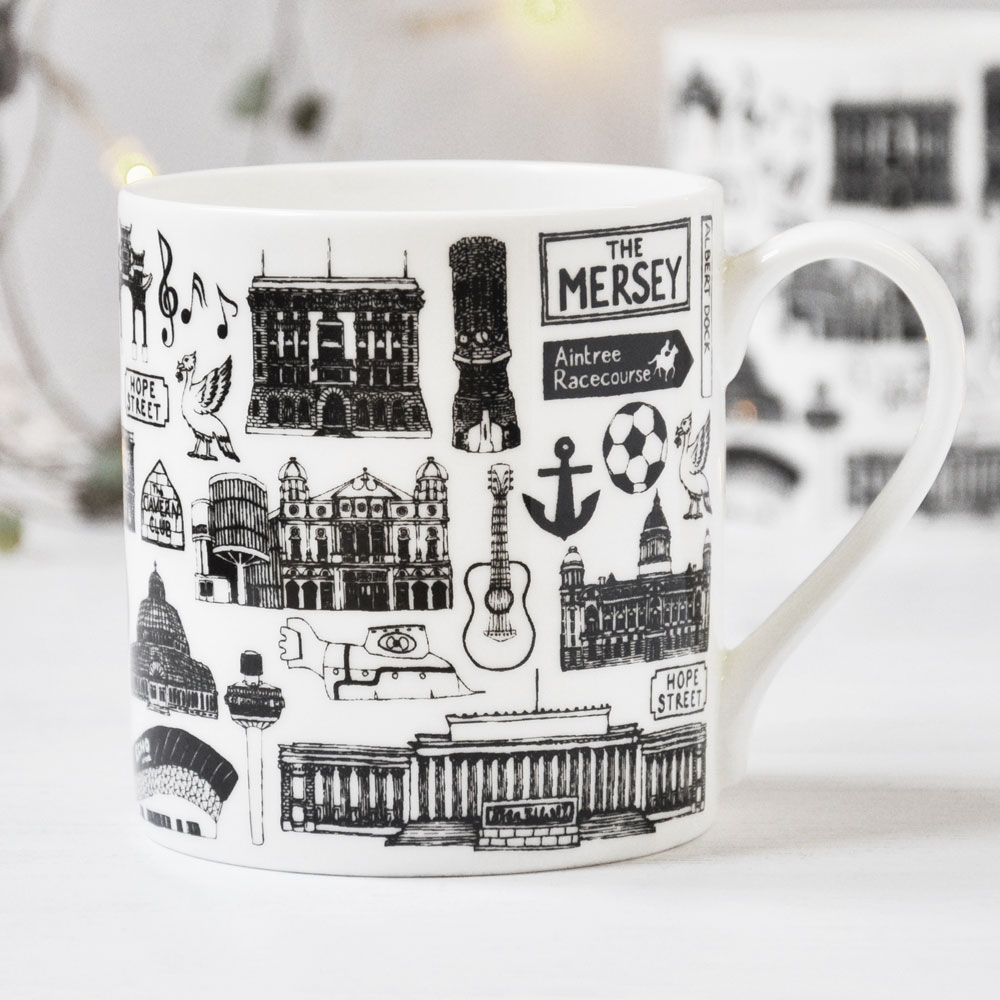 Liverpool Landmarks Mug, Buy Online Today | Utility Design UK