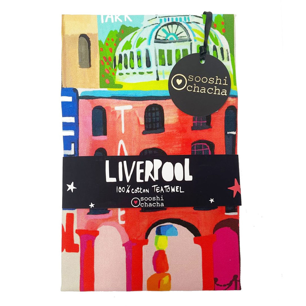 Liverpool Tea Towel, Sooshichacha | Utility Gift UK