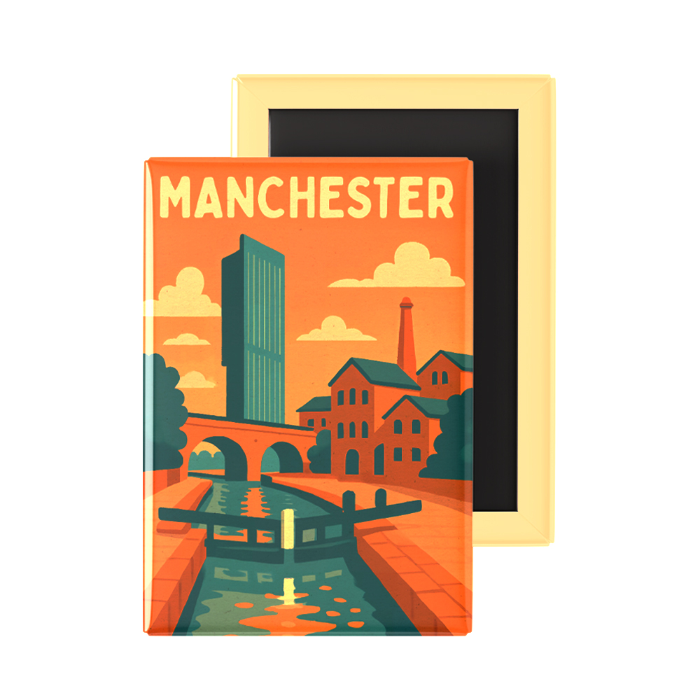 Buy the Manchester Canal Fridge Magnet | Manchester Gifts