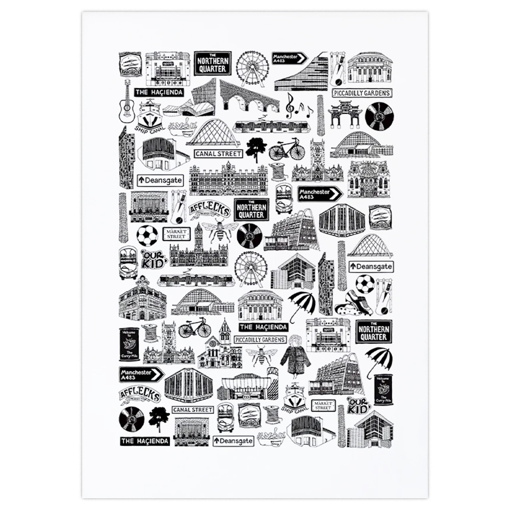 Buy the Martha Mitchell Manchester A3 Print
