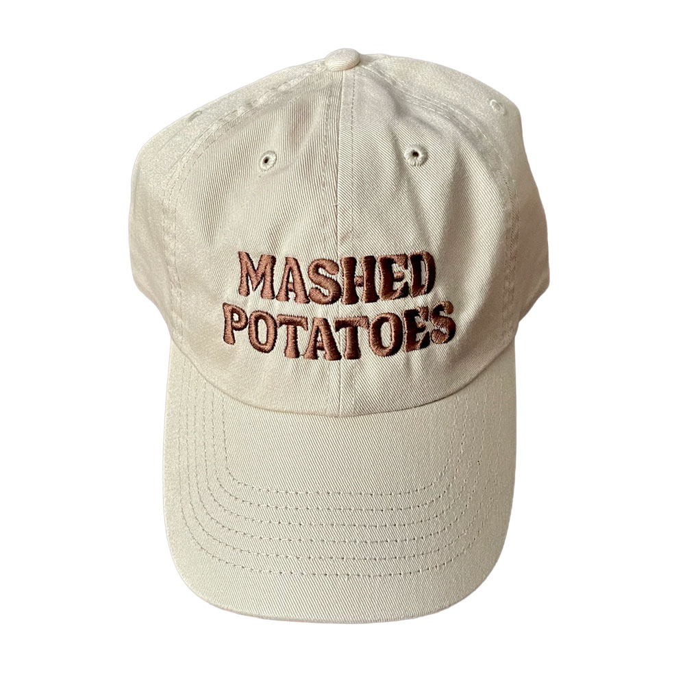 Silver Spider Mashed Potatoes Embroidered Cap
