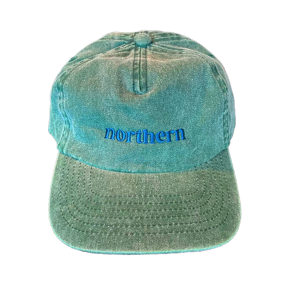 Buy the Northern Embroidered Slogan Dad Cap in Green