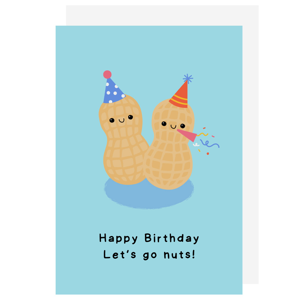Let's Go Nuts Birthday Card | Utility Gift UK