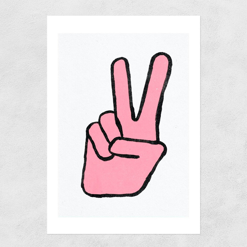 East End Prints Peace By In House A3 Print | Utility Gift UK
