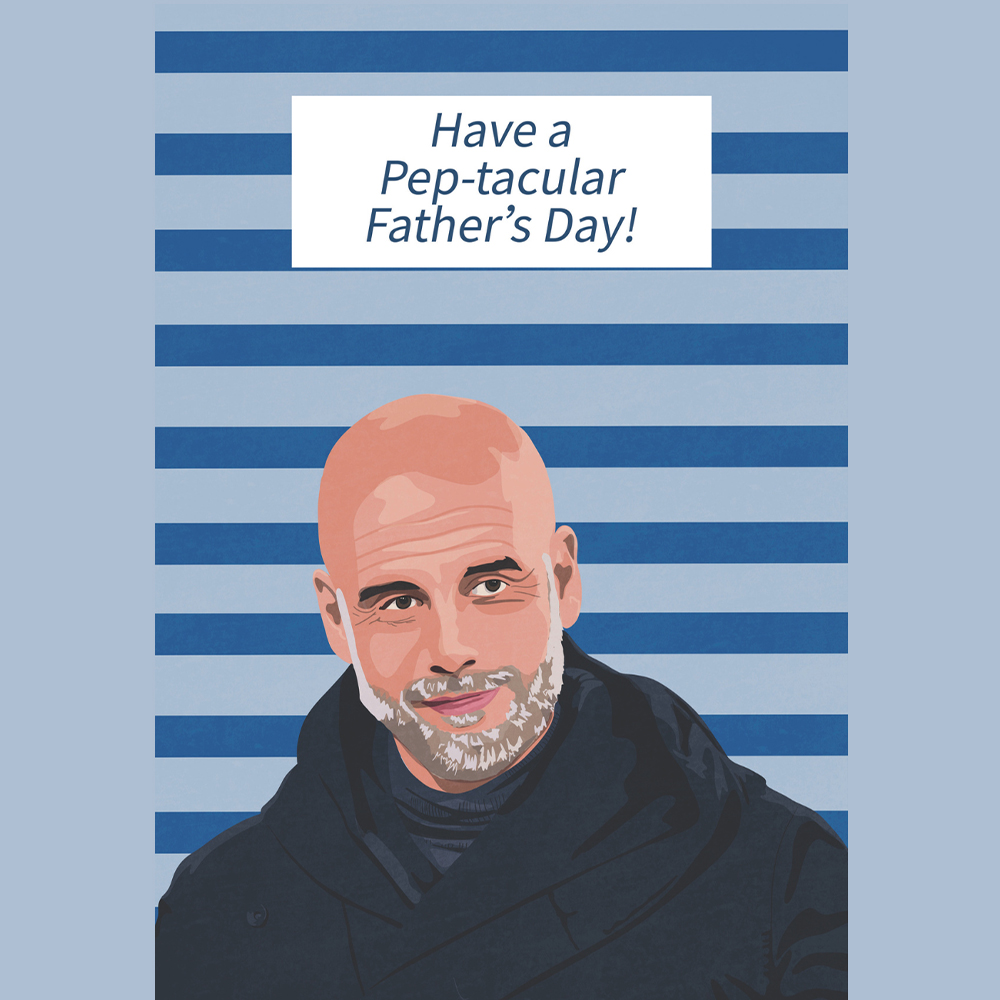 Pep Guardiola Father's Day Card | 5 for 4 Greetings Cards