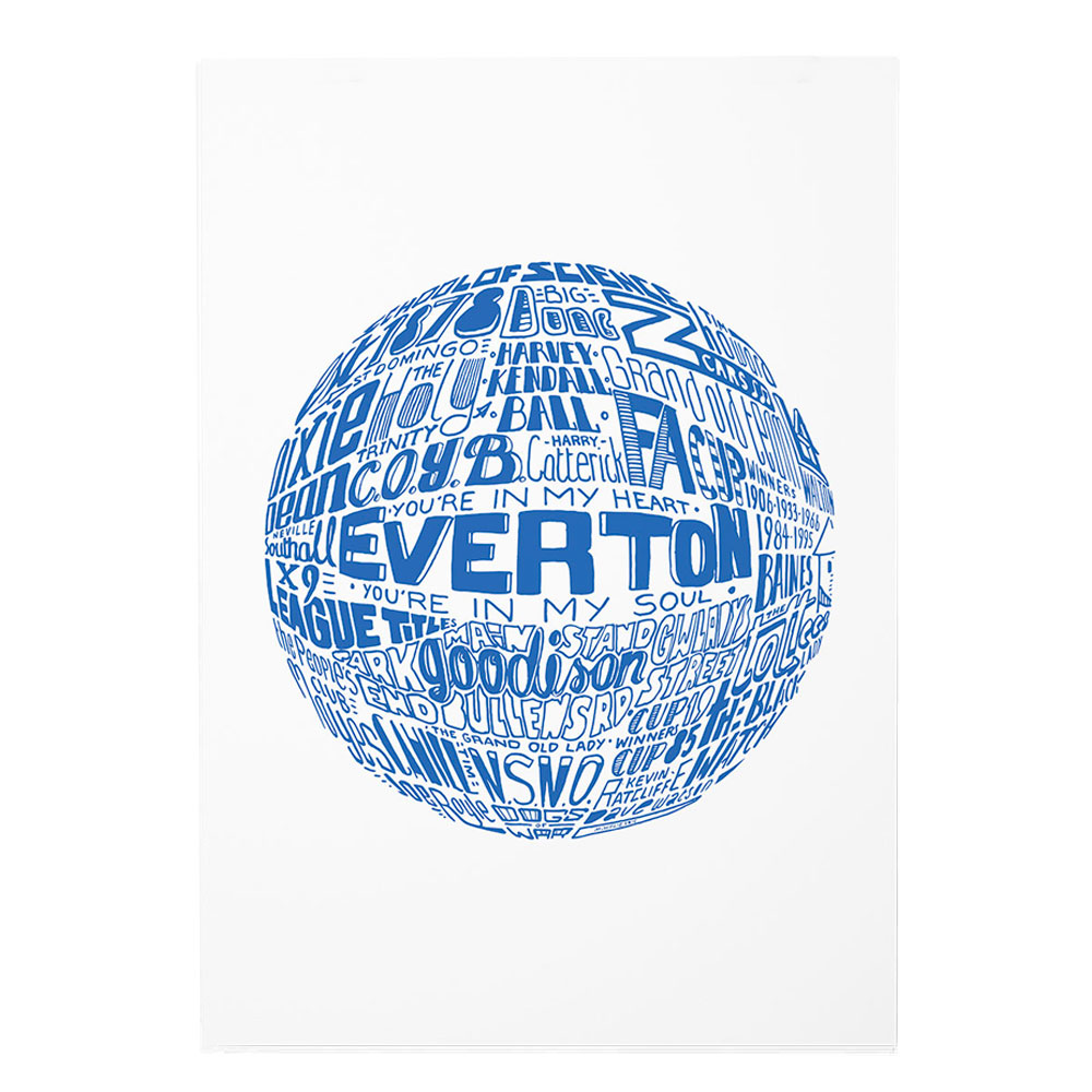 Everton Football A3 Print | Utility Gift UK