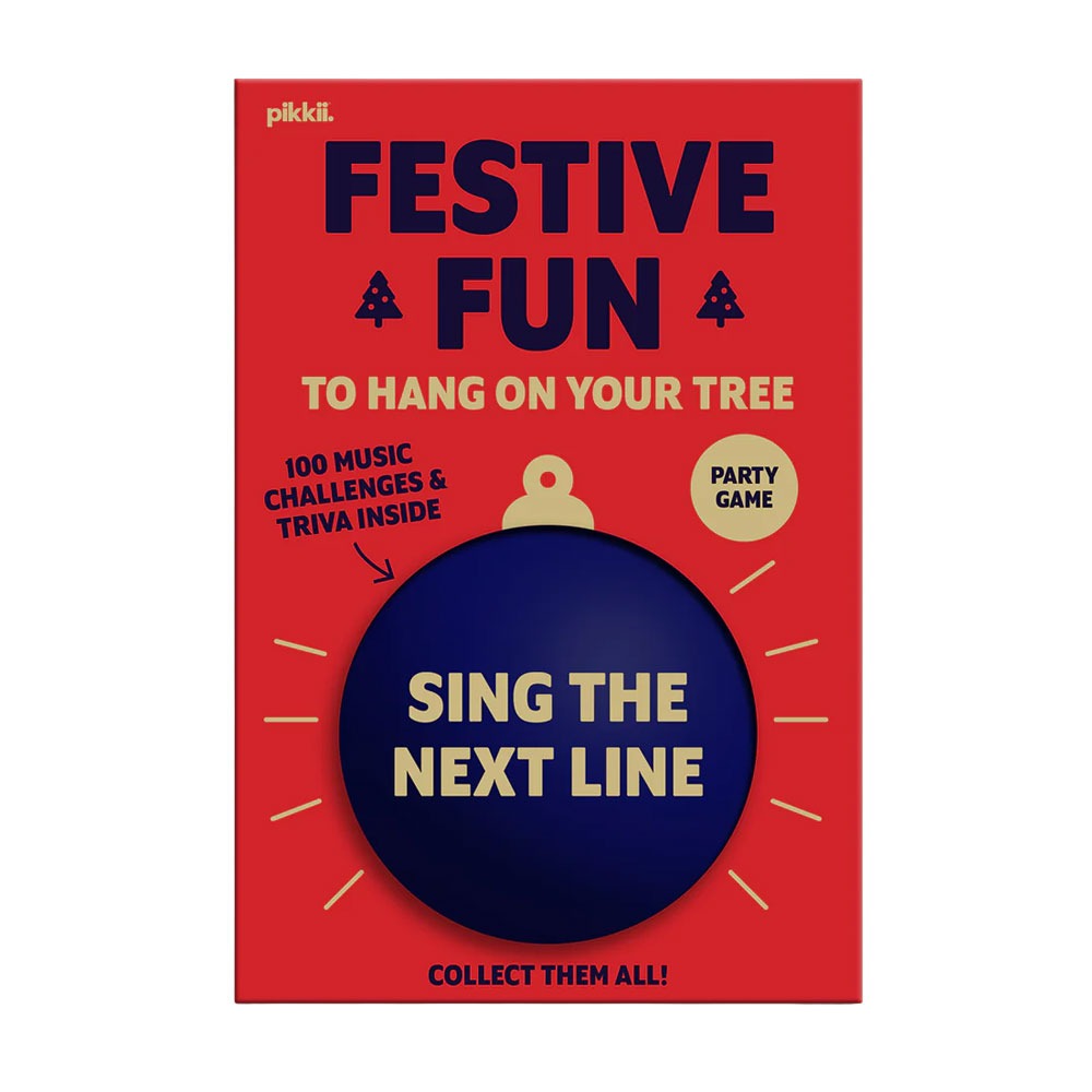 Pikkii Sing the Next Line Bauble | Christmas Party Game