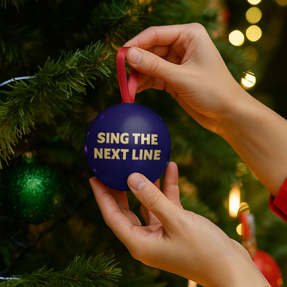 Pikkii Sing the Next Line Bauble | Christmas Party Game