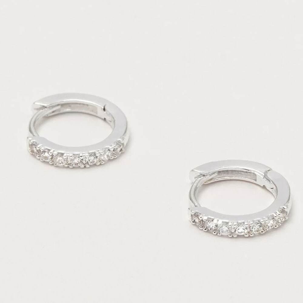 Estella Bartlett Mini Silver Hoop Earrings | Utility Design UK