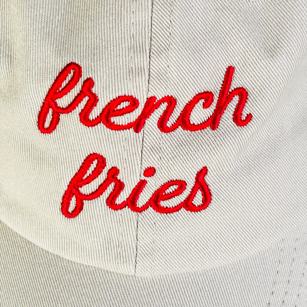 Buy the Silver Spider Dad Cap French Fries | USA Designed