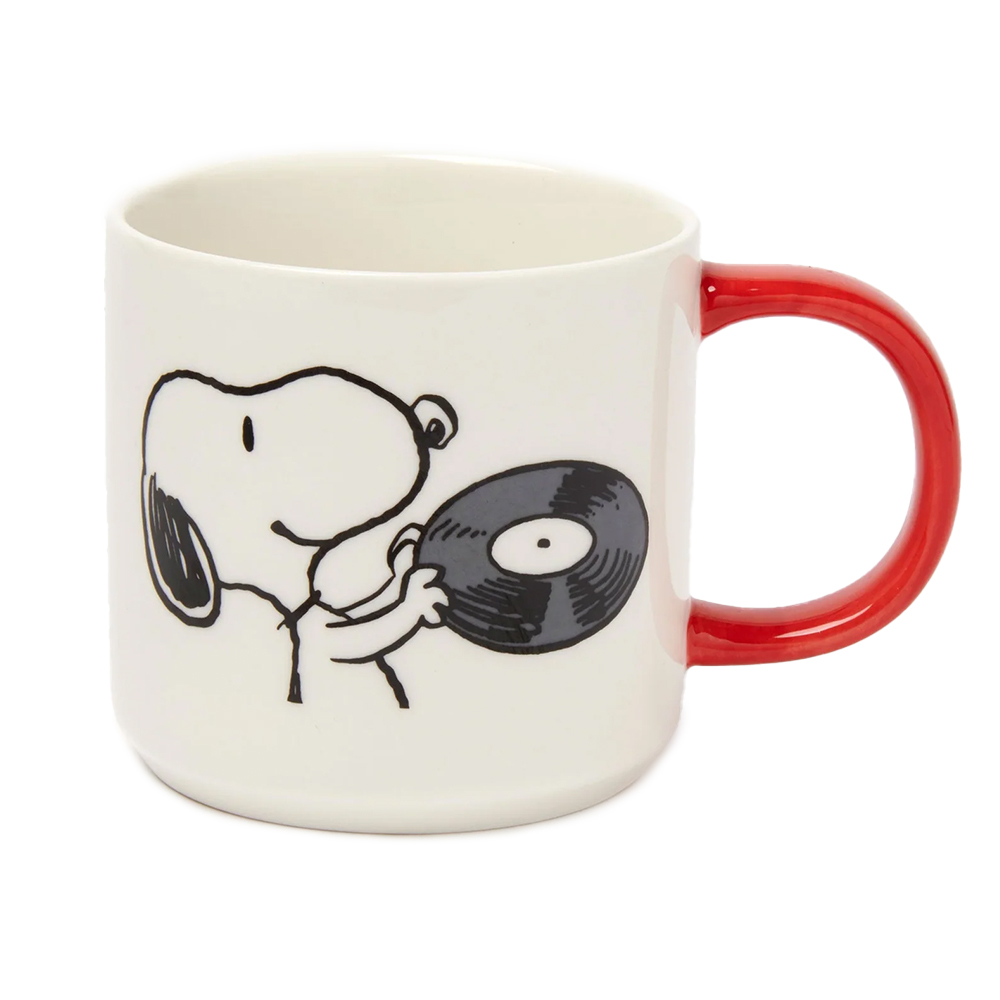 Snoopy Vinyl Music Is Life Mug | Peanuts X Magpie