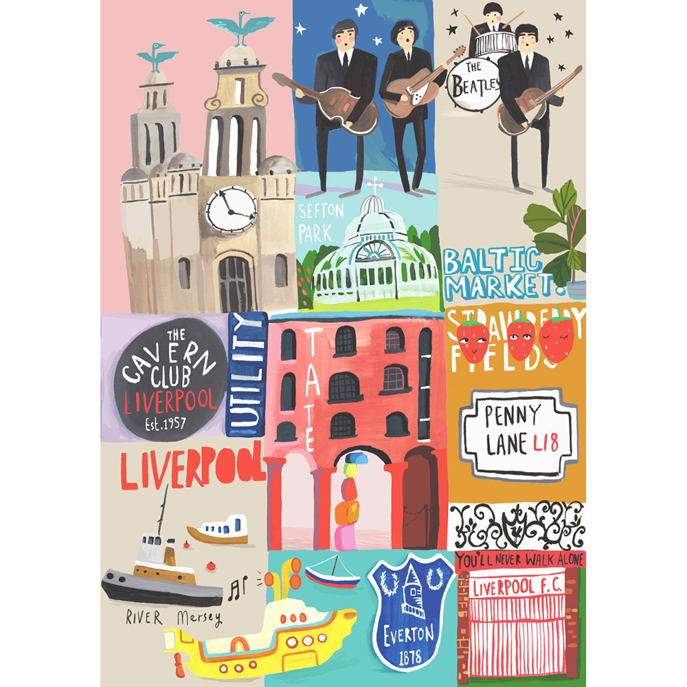 Sooshichacha Liverpool A3 Print | Utility Gift UK