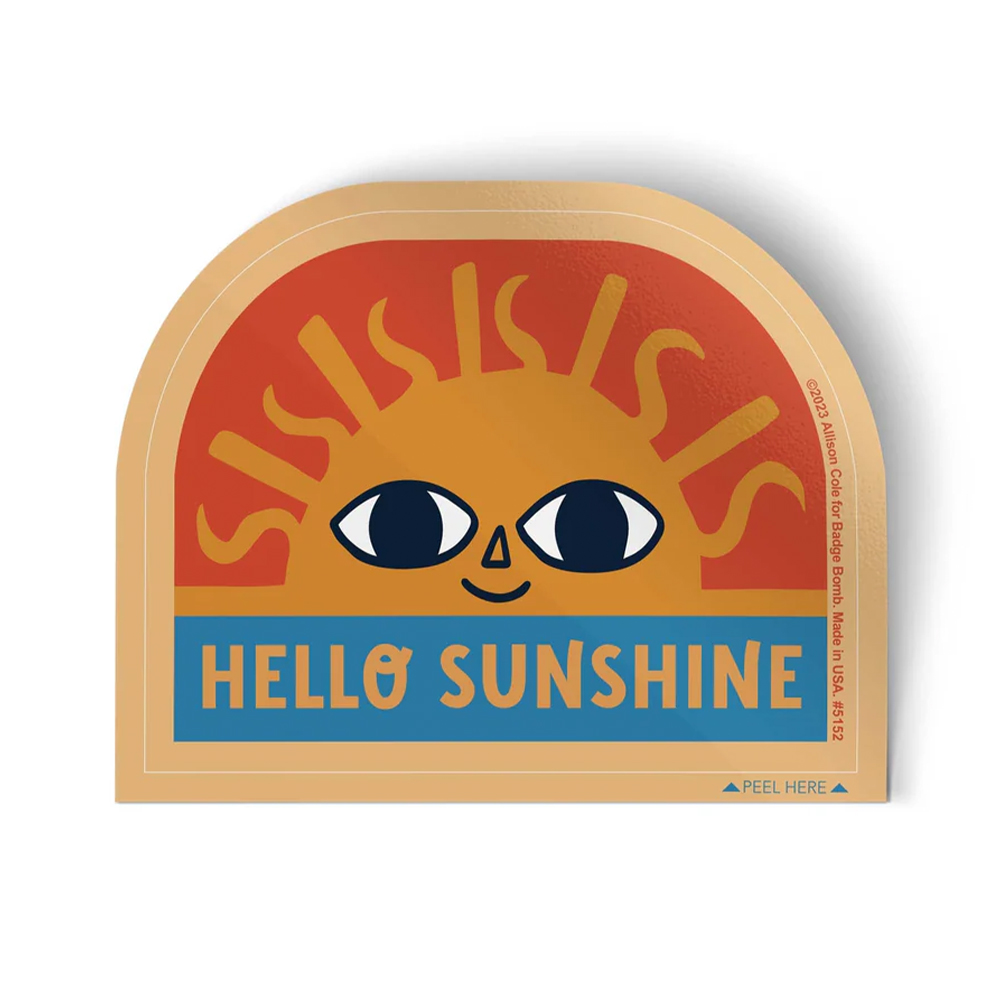 Big Sticker Hello Sunshine | Utility Gift Uk