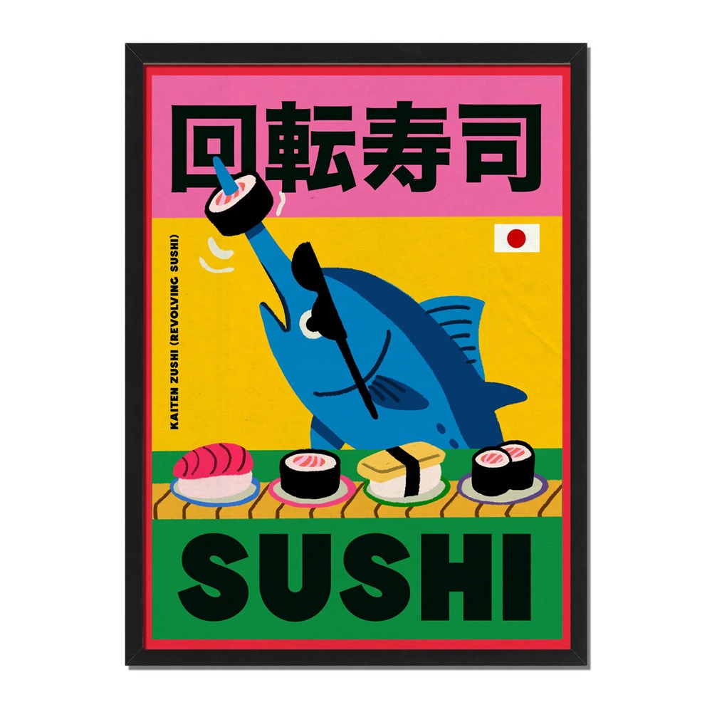 Buy the Sushi A3 Print | House.warmings Giclee Printed
