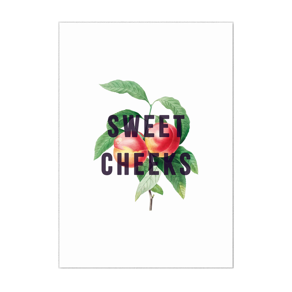 East End Sweet Cheeks A3 Print | Utility Gift UK