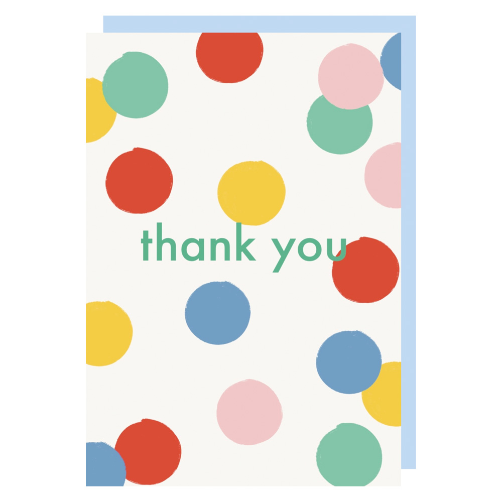 Thank You Spots Card | Utility Gift UK