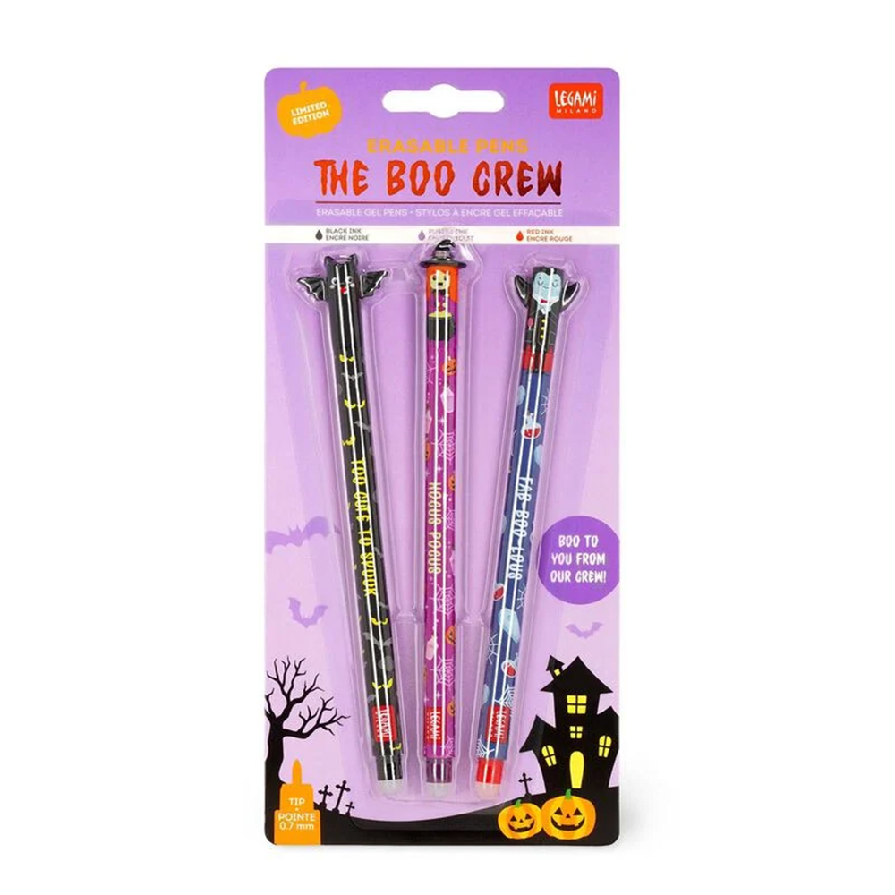 Erasable Pen Set Boo Crew | Legami Halloween Limited Edition
