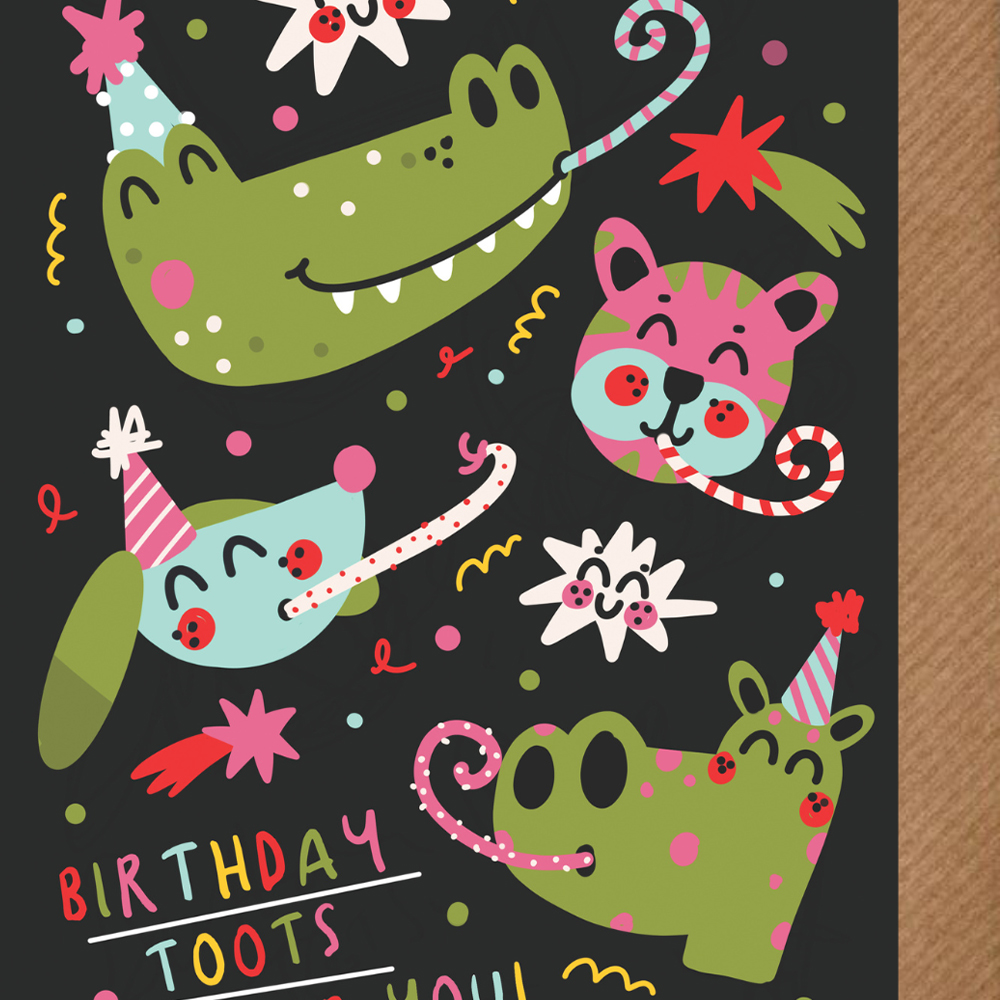 Birthday Toots Card | The London Studio x Utility