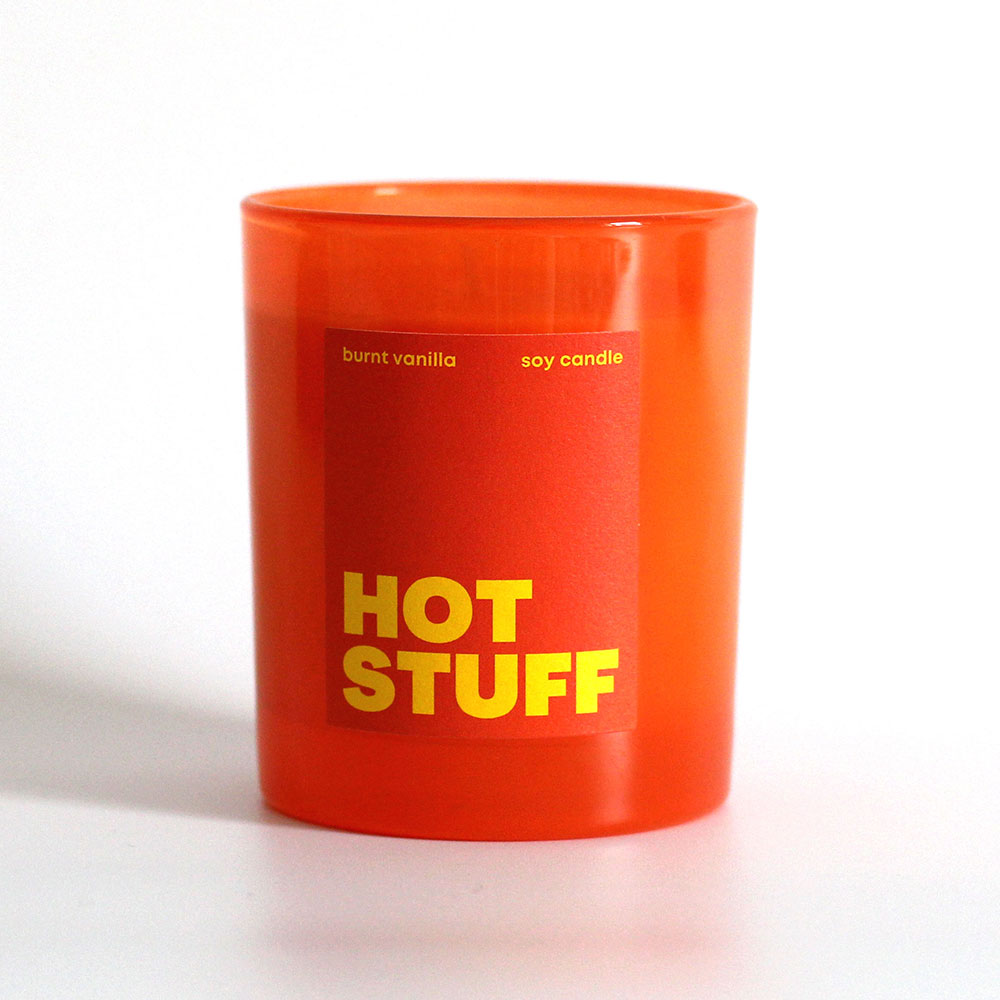 Hot Stuff Colour Candle - Burnt Vanilla | Utility Gift UK