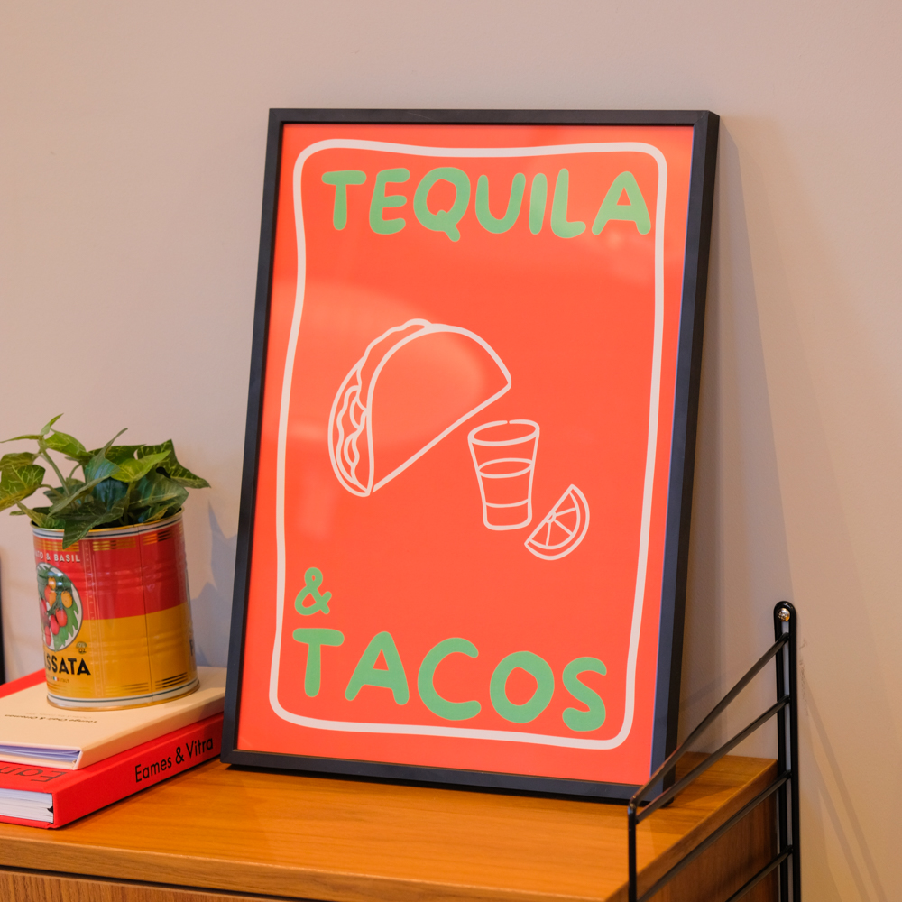 Buy the Utility Tequila & Tacos A3 Print | Exclusive Design