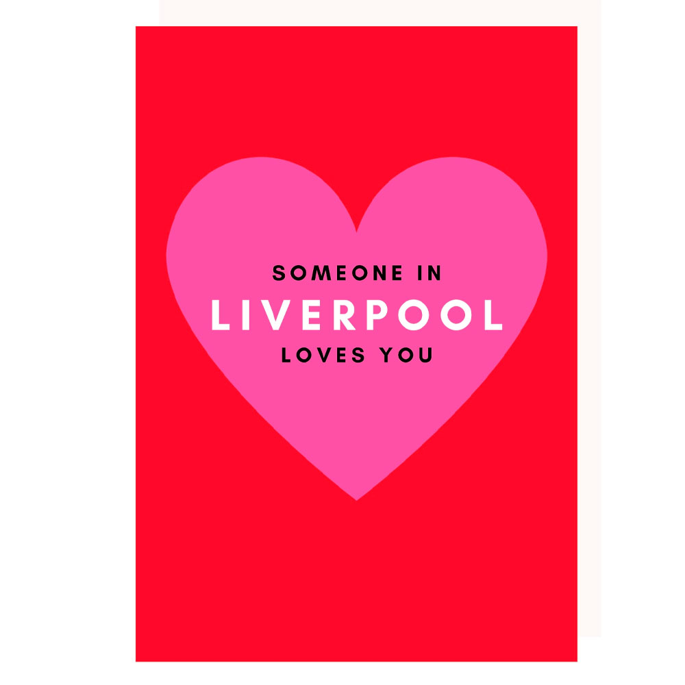 Liverpool Loves Valentine's Card | Utility Gift UK