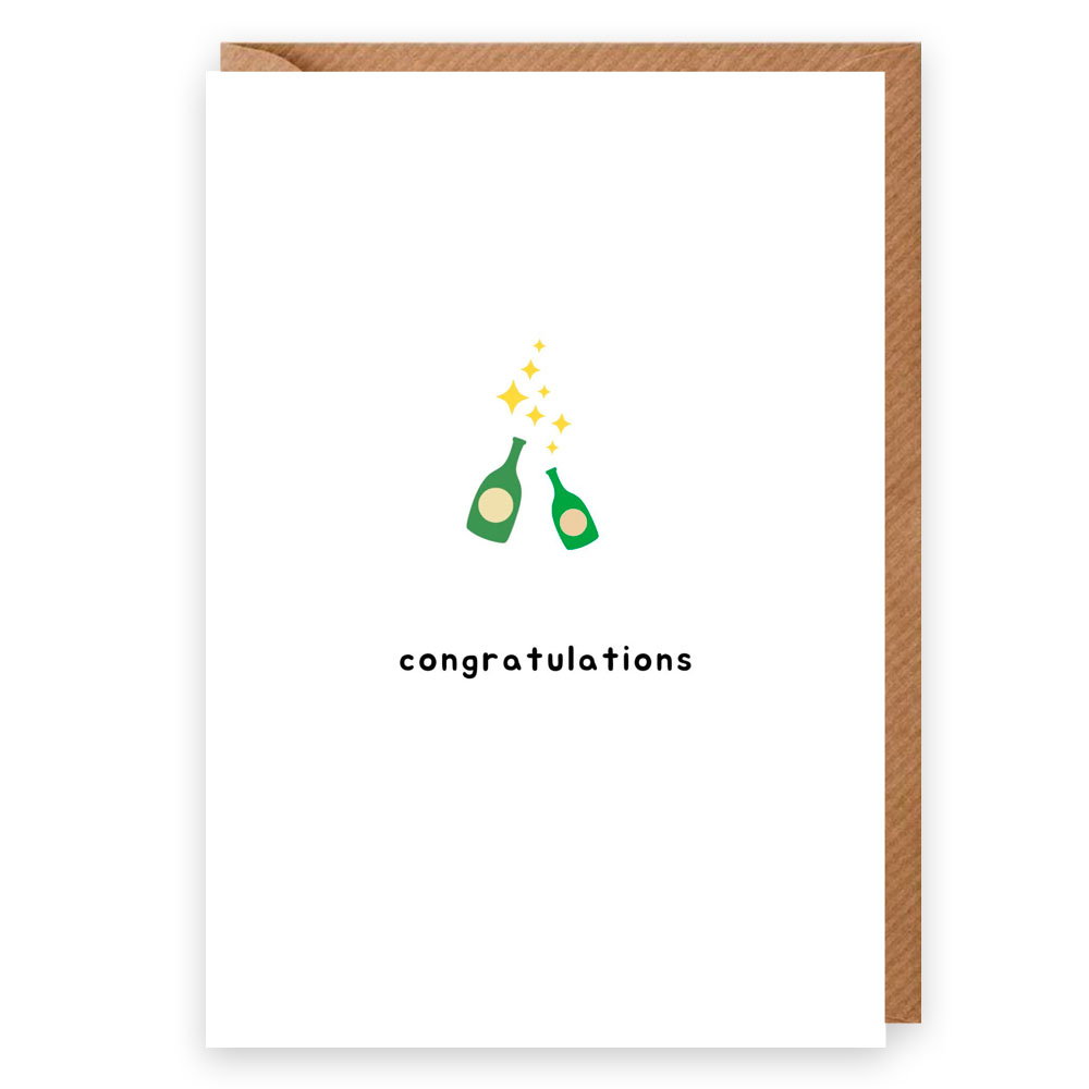 Congratulations Bottles Card | Utility Gift UK