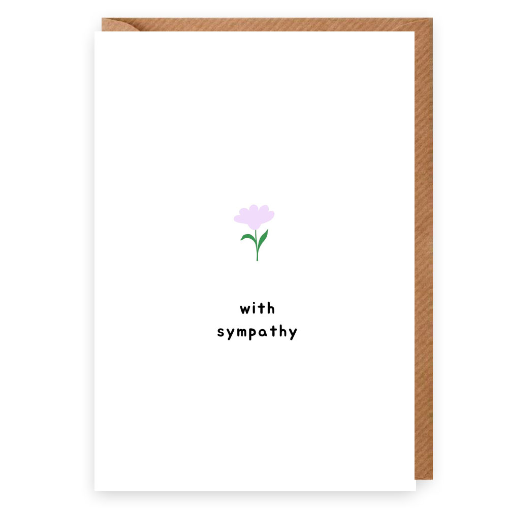 Sympathy Flower Card | Utility Gift UK