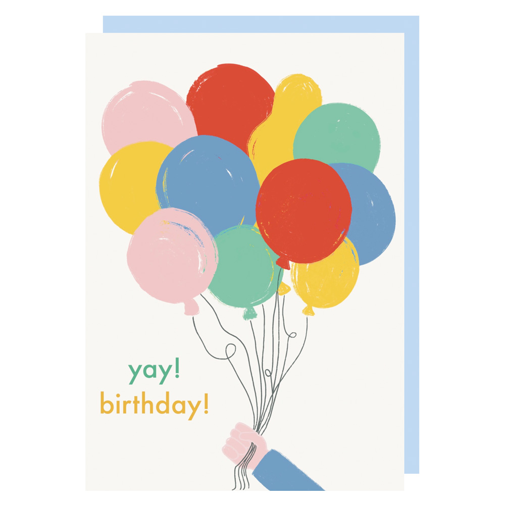 Yay Birthday Balloons Card | Utility Gift UK